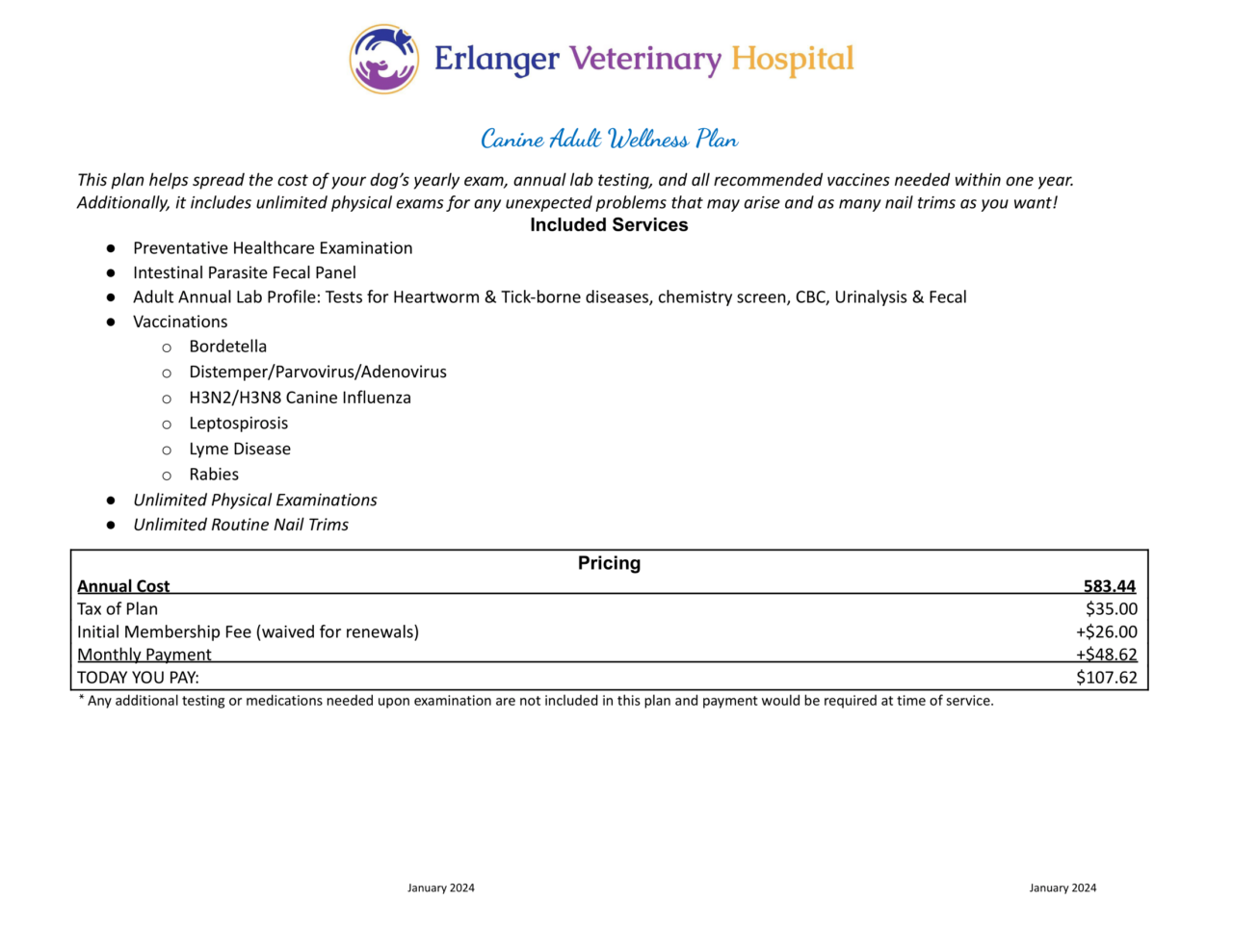 Preventative Care Plans - Erlanger Veterinary Hospital - Erlanger, KY Vet