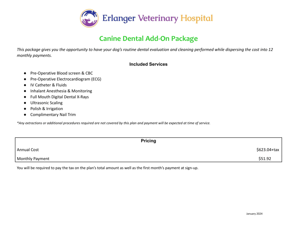 Preventative Care Plans - Erlanger Veterinary Hospital - Erlanger, KY Vet