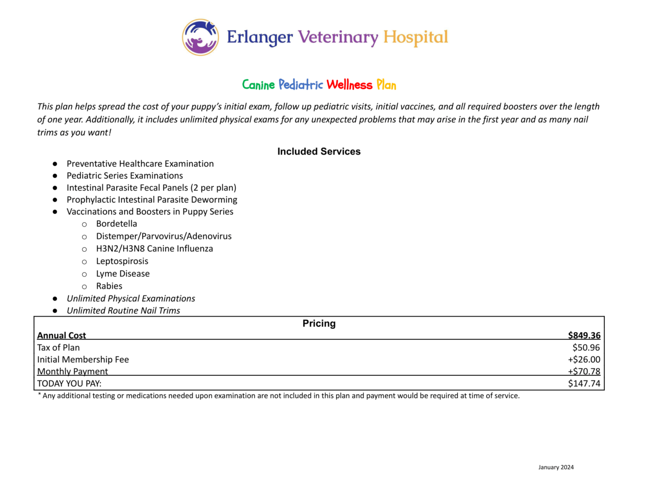 Preventative Care Plans - Erlanger Veterinary Hospital - Erlanger, KY Vet